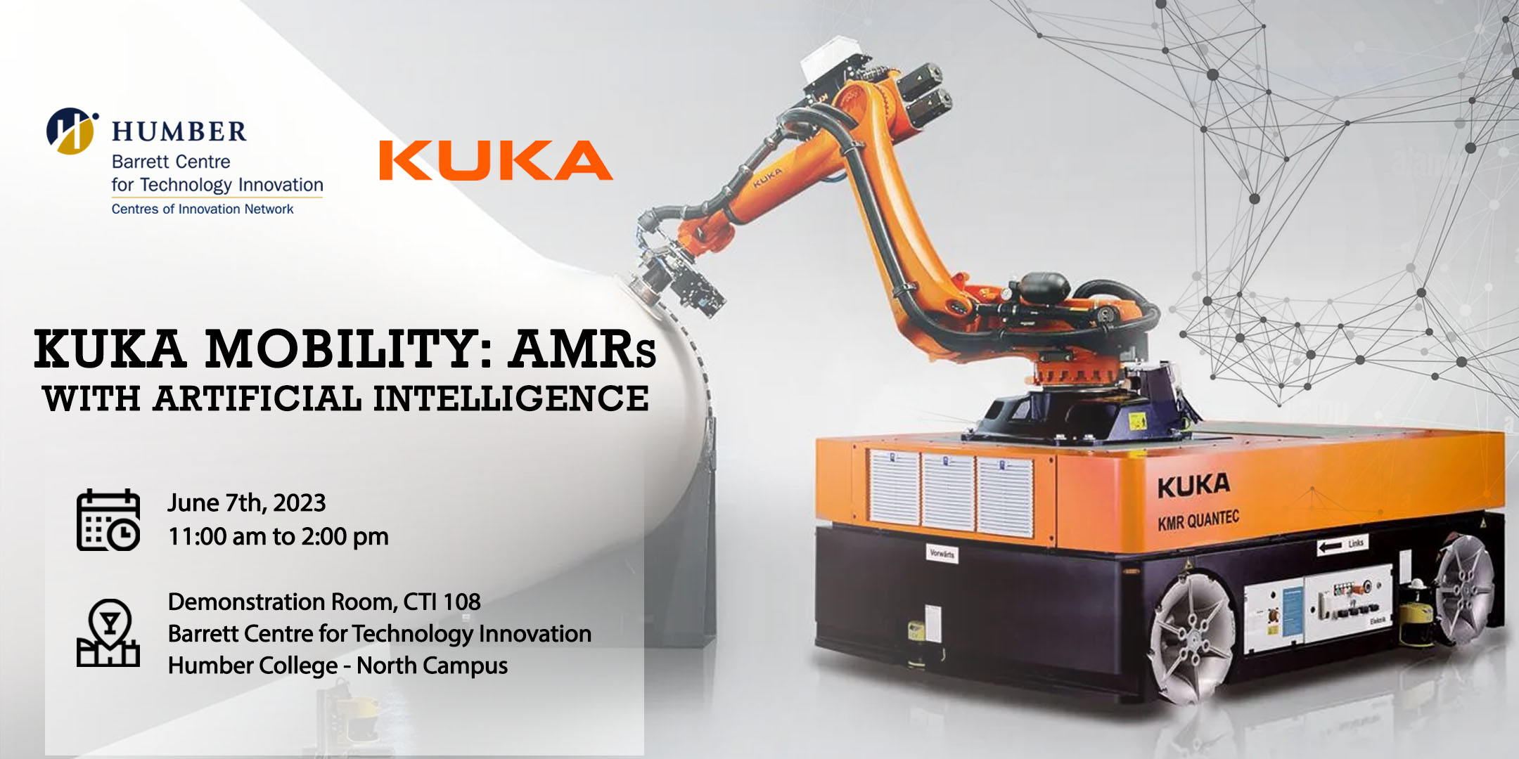 The Barrett CTI: KUKA Mobility - AMRs with Artificial Intelligence | Humber Communiqué